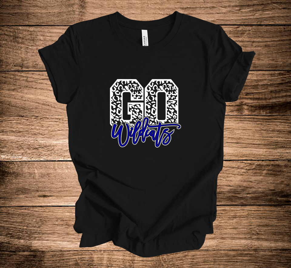 WC Wildcats Script Leopard Outline (+ options) – KMK Apparel & Design LLC