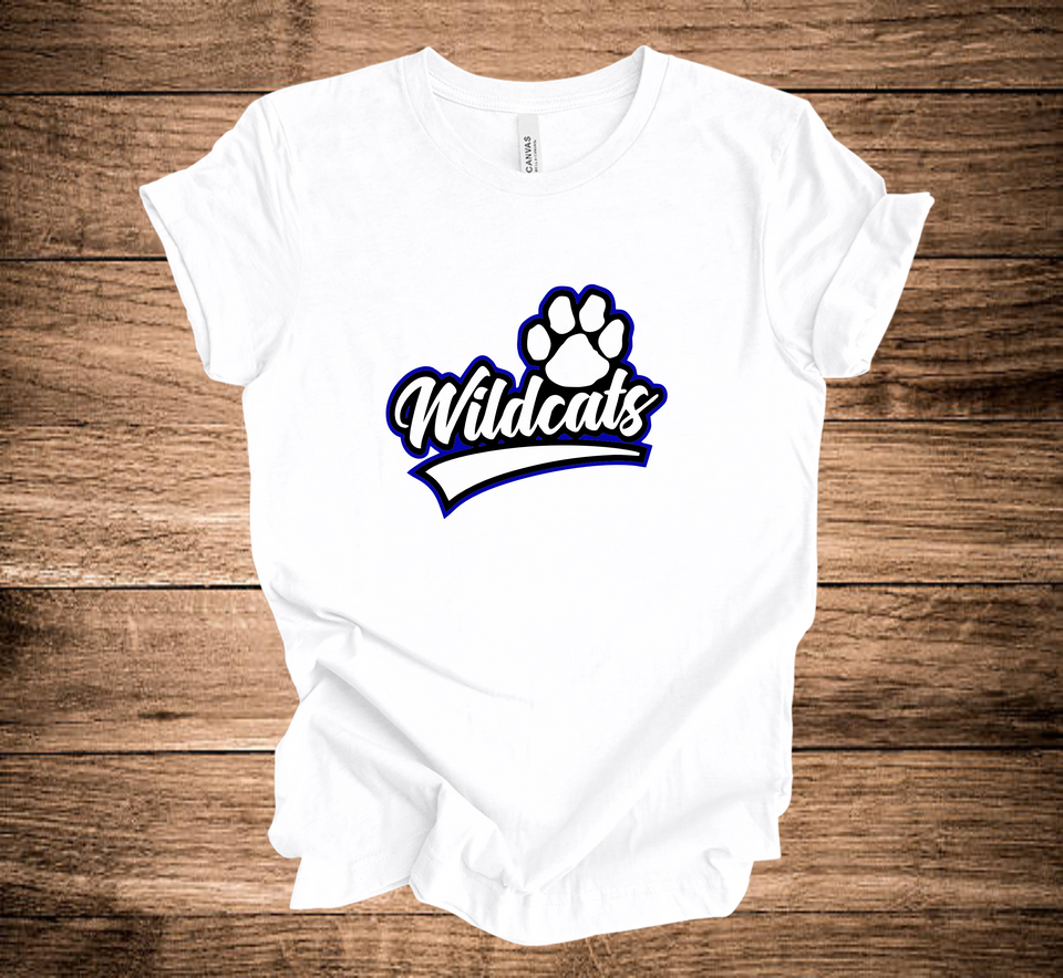 WC Wildcats Script Underline Paw (+ options) – KMK Apparel & Design LLC